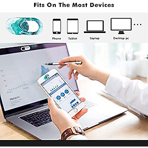 Jofeel Webcam Cover Slide, Ultra-Thin Laptop Camera Cover Slide Fit for MacBook Air Pro iPhone iPad Smartphone Mac, iPhone Camera Cover, Camera Blocker Design Protect Your Privacy and Security (3PCS)