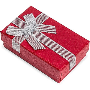 Bright Creations Jewelry Gift Box Set with Lids and Ribbon Bows (6 Colors, 2 x 3 x 1 in, 24 Pack)