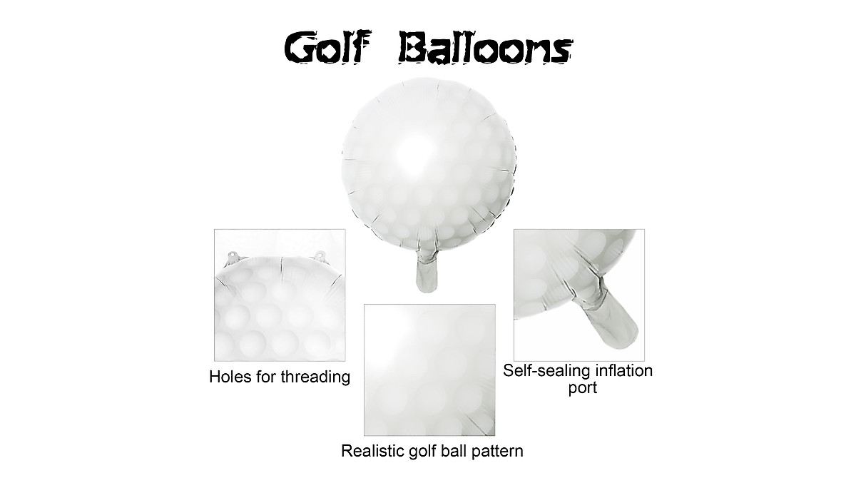 Shop HILAVO 9PCS Golf Balloons for Epic Parties