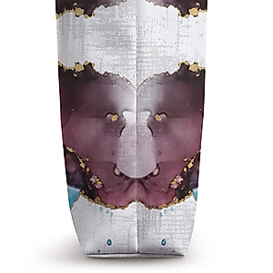 Red, Purple & Blue Modern Art Alcohol Ink Distressed Pattern Tote Bag