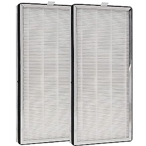 Drolma 2 Pack MA-40 H13 True HEPA Replacement Filter Compatible with Medify Air MA-40 Air Purifier MA-40A and MA-40B, 3-in-1 Filters includes Activated Carbon Filter, Part# ME-40