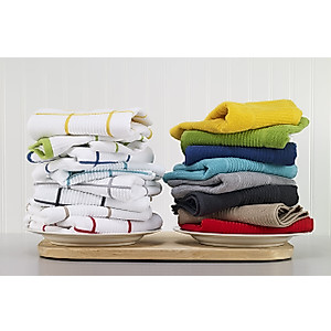 T-Fal Textiles Cotton Dish Towl, Checked Gray