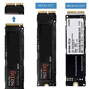DKARDU NGFF M.2 nVME SSD Adapter Card for MacBook, Upgrade for MacBook 2013-2017 Convert, M.2 PCI-e NVME SSD Replace for MacBook SSD MZ-JPU128T/SD6PQ4M-128G, 2 PCS
