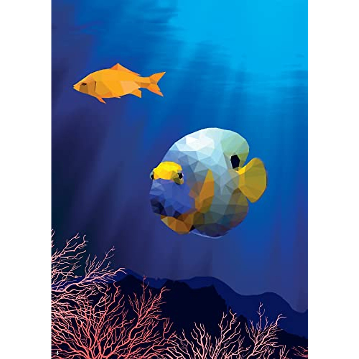 Sticker by Number Nature - 12 Designs Including Mountains, Waves, Flowers, Fish, Frogs, Birds, Dragonfly & More