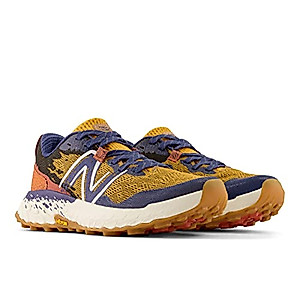 New Balance Women's Fresh Foam X Hierro V7 Trail Running Shoe, Golden Hour/Moon Shadow/Red Clay, 9 Wide