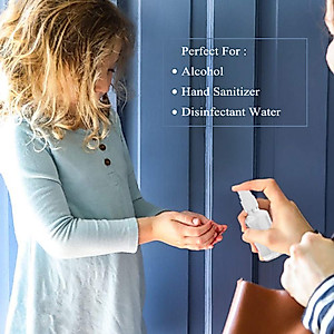 Hydior 2oz Clear Glass Spray Bottles for Essential Oils, Small Spray Bottle with Plastic Sprayer - Set of 3