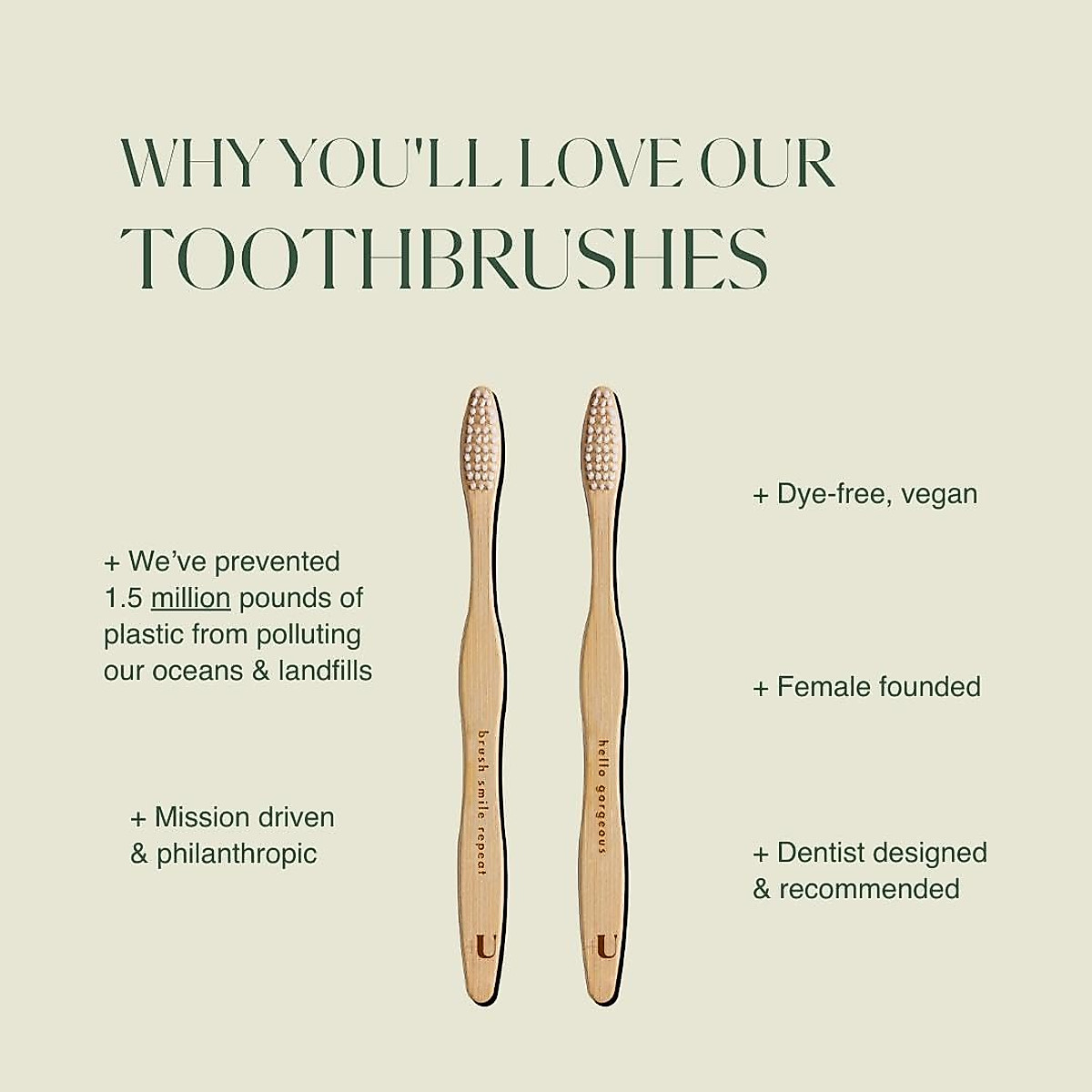 Plus Ultra Bamboo Toothbrush - BPA Free Soft Bristle Toothbrush - Dentist-Approved All-Natural Toothbrush - 4 Pack