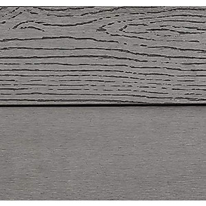 Vita Urbana 4 Foot x 4 Foot x 11 inch Embossed Vinyl Modular Garden Bed, Slate Gray, Grey, Woodgrain, PVC, BPA and Pthalate Free, VT17600