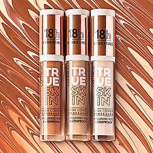 Catrice | True Skin High Cover Concealer (002 | Neutral Ivory) | Waterproof & Lightweight for Soft Matte Look | With Hyaluronic Acid & Lasts Up to 18 Hours | Vegan, Cruelty Free