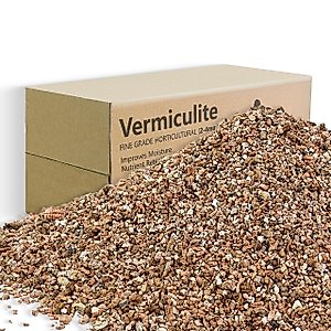 12QT Vermiculite, 2-4mm Fine Grade Horticultural Vermiculite for Plants and Gardening, Vermiculite Bulk houseplants Mushrooms to Maintain Soil Moisture and Plant Growth