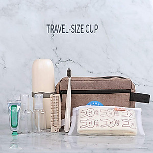 Travel Toothbrush Cup Toothpaste Container/Case,3 in 1 Toothpaste Travel Case Holder Hard Plastic Tooth Brush Container Toothbrush Storage Box for Travel,Business,Home,Camping, School Supplies