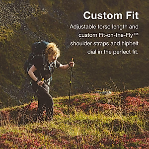 Osprey Ariel Plus 70 Women's Backpacking Backpack, Night Jungle Blue, X-Small/Small