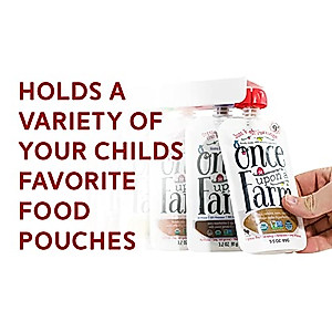 Storage Theory Food Pouch Slider Organizer for Kitchen Pantry, Cabinet and Refrigerator - Peel and Stick Storage for Applesauce, Yogurt, Baby Food Pouches - 3 pk