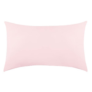 EVERYDAY KIDS 4 Piece Toddler Bedding Set - includes Comforter, Flat Sheet, Fitted Sheet and Reversible Pillowcase - Solid Pink