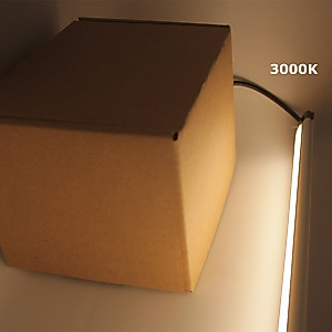 Litever 6 Inches Under Cabinet Light Bar for Small Cabinets, 12VDC, 2.5W, 3000K Warm White,with Mounting Clips, Screws, Self-Adhesive Pads. Compatible LL-008 Series -(2-Pack-3000K)