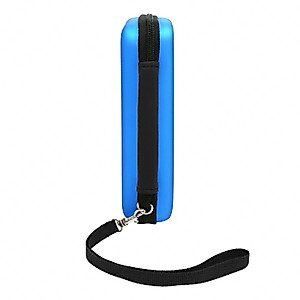 ADVcer 3DS Case, EVA Waterproof Hard Shield Protective Carrying Case with Detachable Hand Wrist Strap Compatible with Nintendo New 3DS XL, New 3DS, 3DS XL, 3DS, 3DS LL or 2DS XL or DSi, DS Lite (Blue)