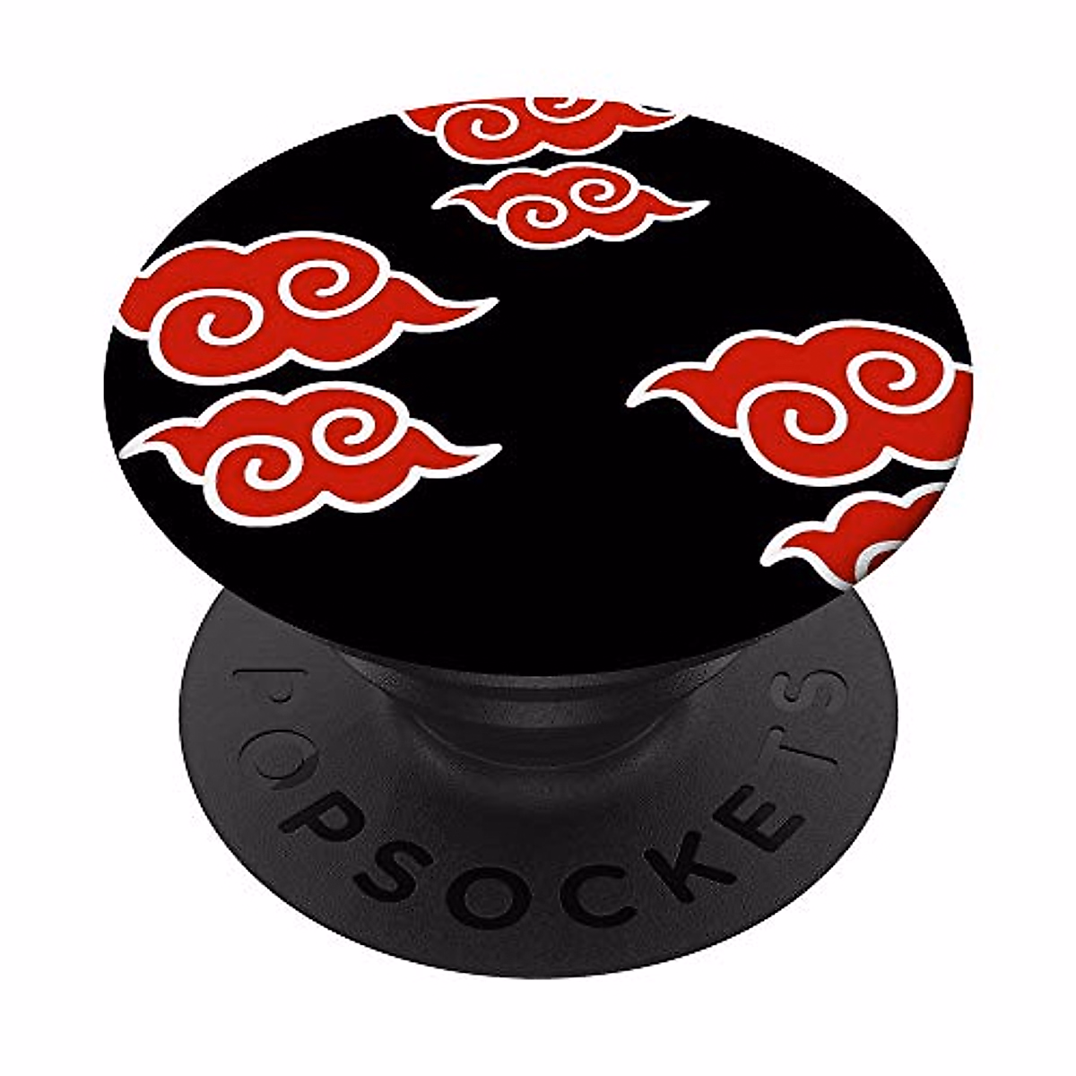 Anime Red Cloud Pattern Illustration PopSockets PopGrip: Swappable Grip for Phones & Tablets