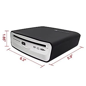 LEROAADZ Portable CD Player for Car USB, Universal External Car CD Player USB CD Player for Car Android Navigation (for Android 4.4 and Above System Only), Plug and Play
