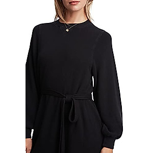 Bandier SJ-SJB10004-Sincerely Jules x The Dahlia Sweatshirt Dress-Black-S