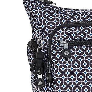 Kipling Gabbie Small Printed Crossbody Bag Blackish Tile