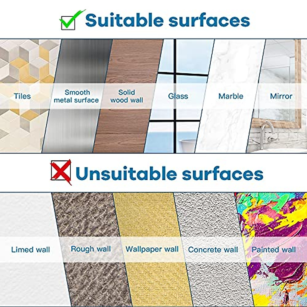 UYCCIMB 10 Pieces Large Wall Hooks for Hanging Heavy Duty 22lb(Max),Coat and Towel Adhesive Hooks,Wall Hangers Waterproof and Oilproof for Bathroom,Kitchen and Home Sticky Hooks (Transparent)