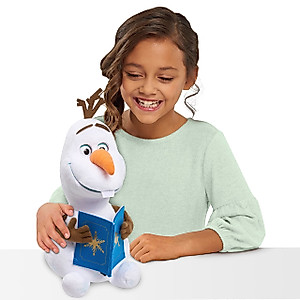 Disney Frozen Story Time Olaf, 12-inch Talking, Singing Plush Toy, 3 Modes of Play, Officially Licensed Kids Toys for Ages 3 Up by Just Play