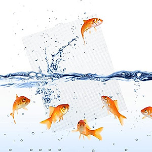 2 Pack Fish Tank Divider, Plastic Grid Cuttable Grid Plate Fish Separator with 12 Suction Cups DIY Designed Clear Easy to Bent 10 * 13in