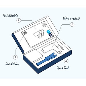 GROHE QUICKFIX Start - Basin Mixer Tap with Click-Clack Push Waste (Metal Lever, Water & Energy Saving Technology, Easy to Install, Includes 3-in-1 Tool, Tails 3/8 Inch), Size 165 mm, Chrome, 23551002