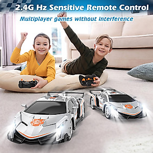 Growsland Remote Control Car RC Cars Xmas Gifts Toys for Kids 1/18 Electric Sport Racing Hobby Rc Crawler Toy Car Model Vehicle for Boys Girls Included Rechargable Batteries