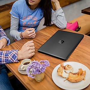 HP Stream Laptop, 14" HD Display, Intel Celeron N4120 Processor, 16GB Memory, 320GB Storage (64GB eMMC + 256GB Micro SD), Webcam, HDMI, Wi-Fi, USB-C, Windows 11 Home, Jet Black, JVQ MP