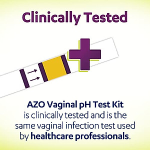 AZO Vaginal pH Test Kit, Clinically-Tested Vaginal Infection Test Kit, Fast & Accurate Results, from The #1 Most Trusted Brand, 2 Self-Tests