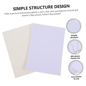HEALEEP 20pcs Photo Frame Paper White Picture Mattes DIY Photo Backing Board Picture Mats Photo Frame Mat Photo Pad Core Bevel Cut Mattes Paper Jam Display Mat Quilled Paper