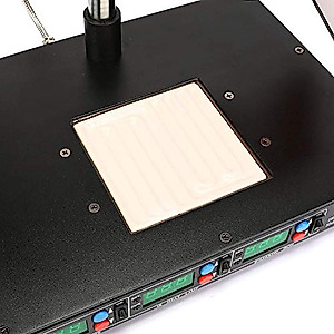 T862 BGA Rework Station 800W IR Infrared BGA Preheater Soldering Station SMD Rework Solder Station IRDA Welder Machine with PCB Holder, Lamp, 1.1'' 1.5'' 1.9'' 3pcs Lenses and More