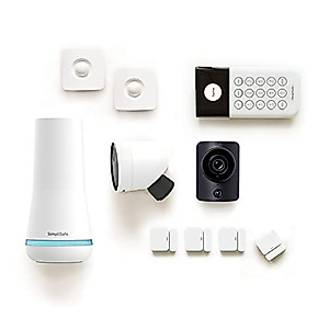 SimpliSafe 10 Piece Wireless Home Security System with Outdoor Camera - Optional 24/7 Professional Monitoring - No Contract - Compatible with Alexa and Google Assistant
