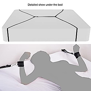 Sex Bondage BDSM Kit UTIMI Restraints Set Sex Toys with Hand Cuffs Ankle Cuff Bondage Collection & Blindfold & Tickler Included