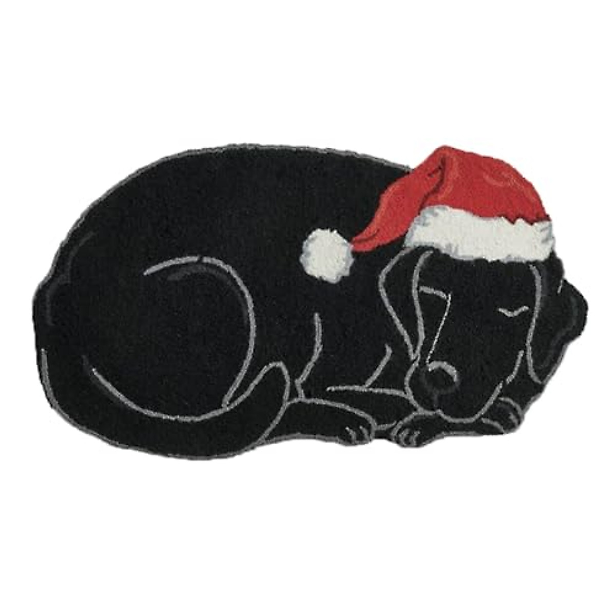 Christmas Dog Rug, 35×20'' Fun Dog Carpet Door Mat, Non Slip Washable Welcome Door Mat, Cute Christmas Winter Doormats for Indoor Outdoor Entrance Home Bathroom Bathroom Living Room (C)