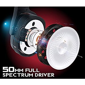 Rosewill Saros C150XS 7.1 Surround Sound USB Pro Gaming Headset, 50mm Full Spectrum Driver, Noise Reduction Microphone, Convenient in-Line Controls, Dynamic RGB Backlighting, Software Configuration