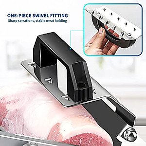 VETAKING Manual Frozen Meat Slicer Food Slicer Kitchen Meat Slicer Bread Cheese Fruit & Vegetable Stainless Beef Cutter Cutter Machine for Home Cooking of Hot Pot Shabu Shabu Korean BBQ