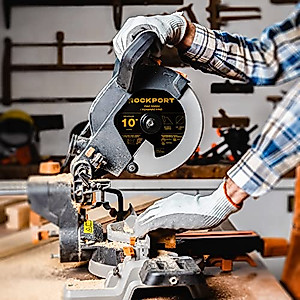 ROCKPORT Table Saw Blades 10 inch 80 Teeth - (3 Pack) 10" Table Saw Blades & 10 inch Miter Saw Blades, 5/8" Arbor, Multipupose Carbide Tip Circular Saw Blade for Ultra Fine Finish Cutting of Wood