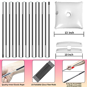 Toosci Balloon Arch Kit 9FT Height & 10FT Width, Adjustable Balloon Arch Stand Set，Balloon Arch Frame with Base for Wedding Baby Shower Birthday Party Supplies Decorations