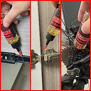 Lemenyaa Door Hinge Lubricant, 2 oz, Silicone Penetrating Oil, Squeak Fix Now-Now, Strong Lube&Rust Inhibitor for Garage Door, Hinge, Lock, Chain, Drawer Slide, Sliding Door(32#)-by Lemenyaa