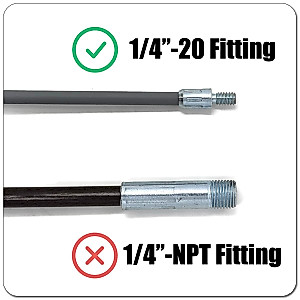 Midwest Hearth Rod Kit fits 3" and 4" Pellet Brush (20-Feet) Made in USA