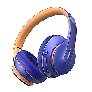 Anker Soundcore Life Q10 Wireless Bluetooth Headphones, Over Ear and Foldable, Hi-Res Certified Sound, 60-Hour Playtime and Fast USB-C Charging, Deep Bass, Aux Input (Blue) (A3032032)