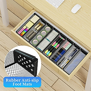 Simple Trending Silverware Drawer Organizer, Silverware Organizer for Drawer, 8 Pack Utensil Organizer for Kitchen Drawers, Kitchen Drawer Organizer for Large Utensils(12.2 * 3.2 * 2.1 inch)