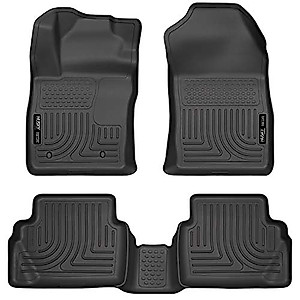 Husky Liners Weatherbeater Floor Mats | Fits 2011 - 2019 Ford Fiesta | Front & 2nd Row, 3-pc Black - 98751