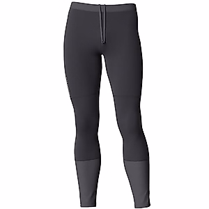 Salomon Men's Standard Cross Run Tight, Deep Black, Large