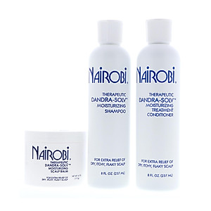 Nairobi Dandra-Solv Moisturizing Shampoo & Conditioner 8oz & Scalp Balm "Set"