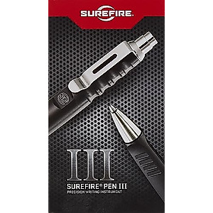 SureFire Pen III with Schmidt easyFLOW 9000 ballpoint pen cartridge, Black