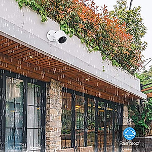 Wall Mount + Weatherproof Case for YI Home Camera - by Koroao - Indoor/Outdoor Security Bracket More Stable and Flexible (1-Pack, White)