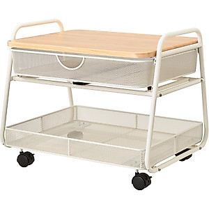 Safco Products 5208WH Onyx Under-Desk Mobile Machine Stand